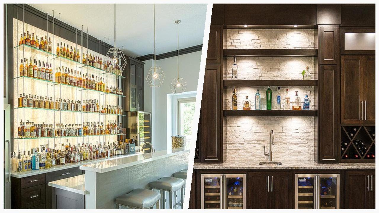 75 Black Home Bar With Dark Wood Cabinets Design Ideas You'll Love 🔴 ...