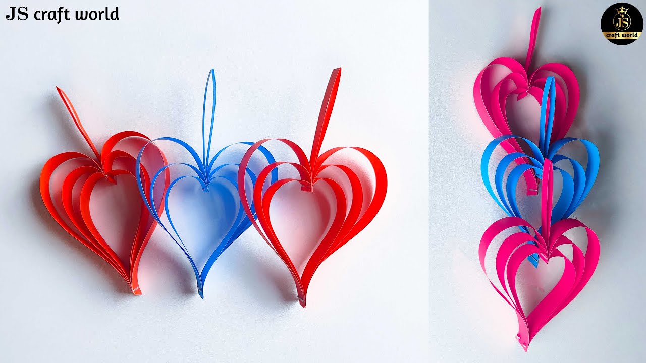 How to Make heart | How to make cute paper heart | paper love | Origami ...