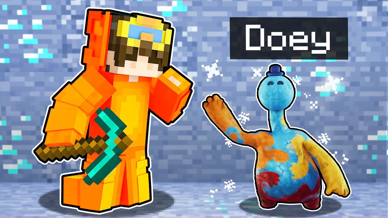 Playing Minecraft as HELPFUL Doey the Doughman! - YouTube