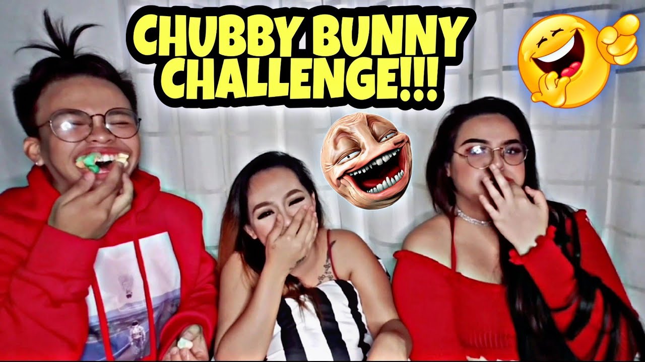 CHUBBY BUNNY CHALLENGE mil&gabs - YouTube
