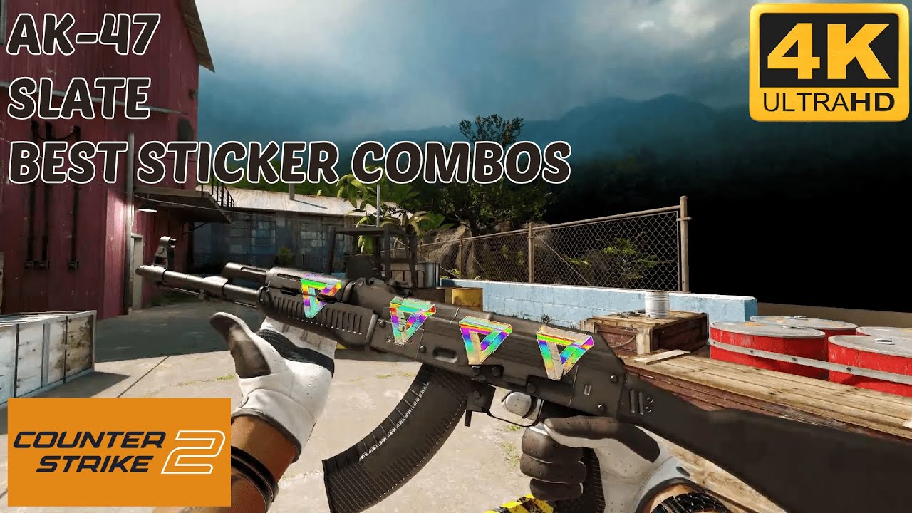 AK-47 | Slate | Best Sticker Combinations | CS2 Skin | In-Game ...