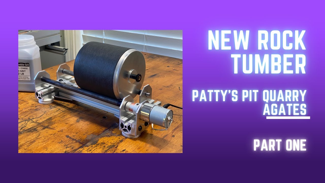 New Rock Tumbler - Patty's Pit Quarry Agates - Part one - YouTube
