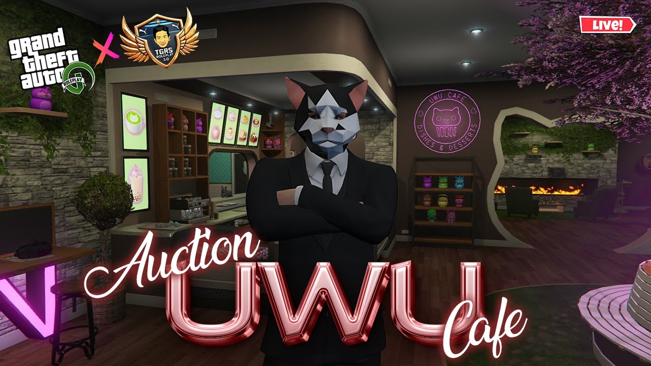 Today i am attending UWU Cafe Auction in TGRS | GTA 5 RP | #gta5 # ...
