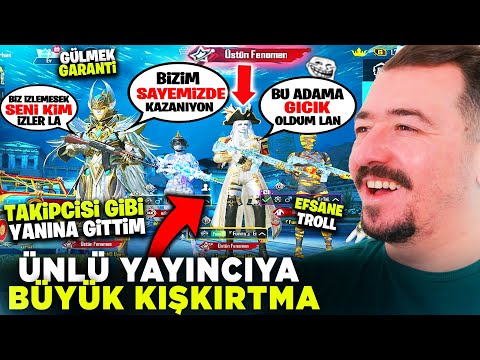 ÜNLÜ YAYINCIYA BÜYÜK KIŞKIRTMA - TAKİPCİSİ GİBİ YANINA GİTTİM ZOR ANLAR YAŞATTIM - PUBG MOBİLE TROLL
