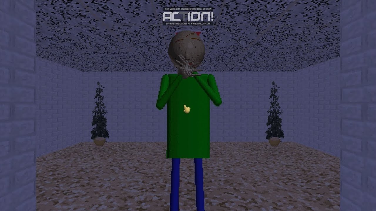The Attack Of The Baldloon Gameplay + ENDING - Baldi's Basics Mod - YouTube