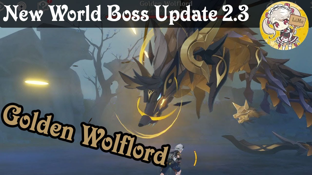 New Boss Update 2.3 Golden Wolflord - Genshin Impact - YouTube