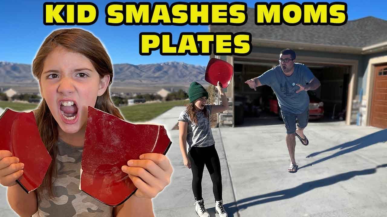 Girl Temper Tantrum Breaks Mom's New Dinner Plates [Original] - YouTube