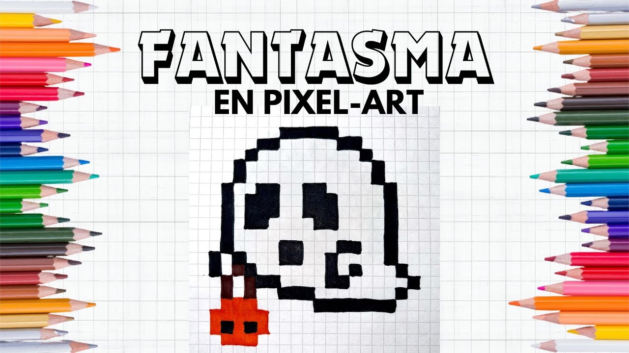 Como Dibujar un Fantasma en Pixel Art - How To Draw a Ghost #pixelart # ...