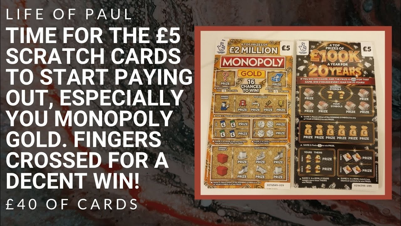 £5 scratch tickets, looking for a big win on these £100K a year and ...