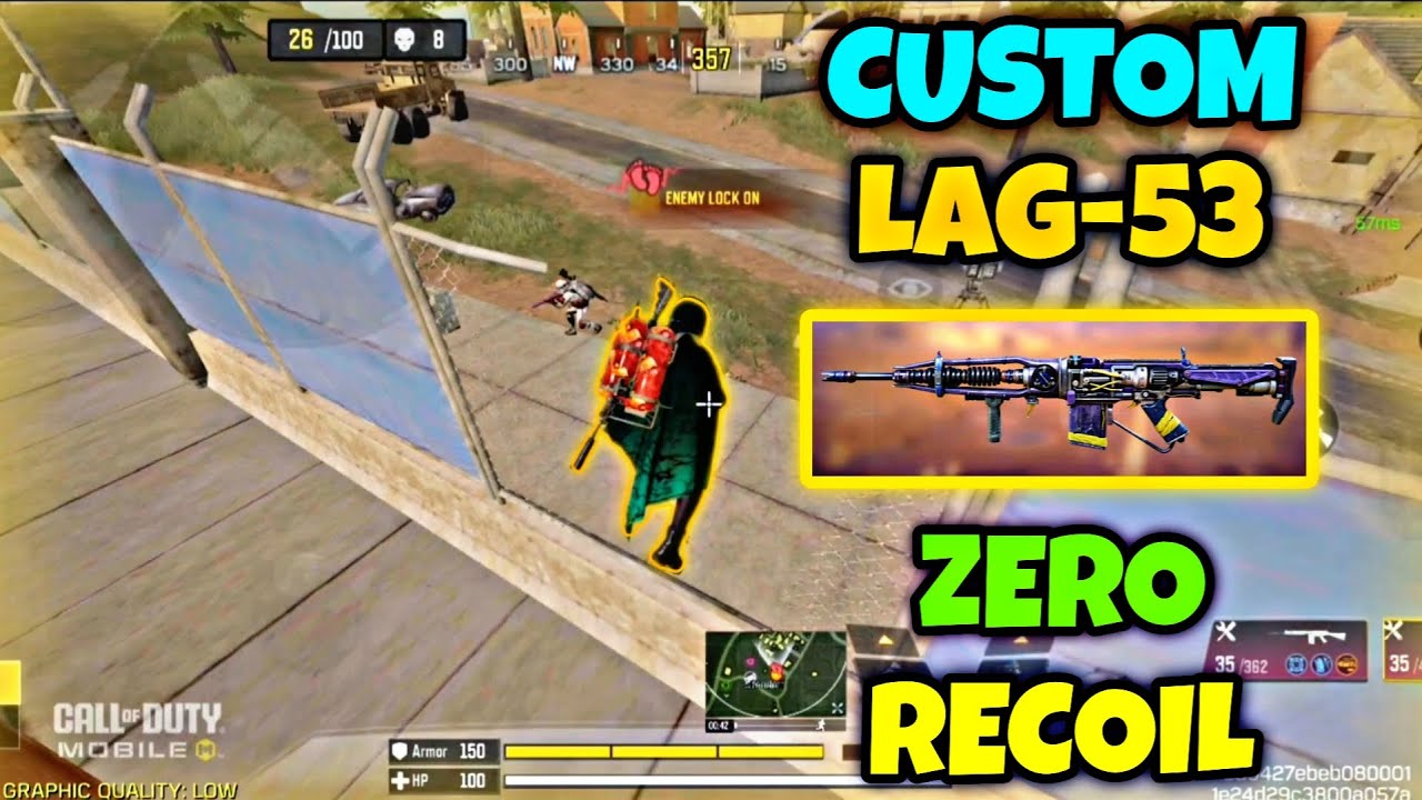 COD MOBILE : This Custom LAG-53 Has Zero Recoil / Solo VS Squad BR ...