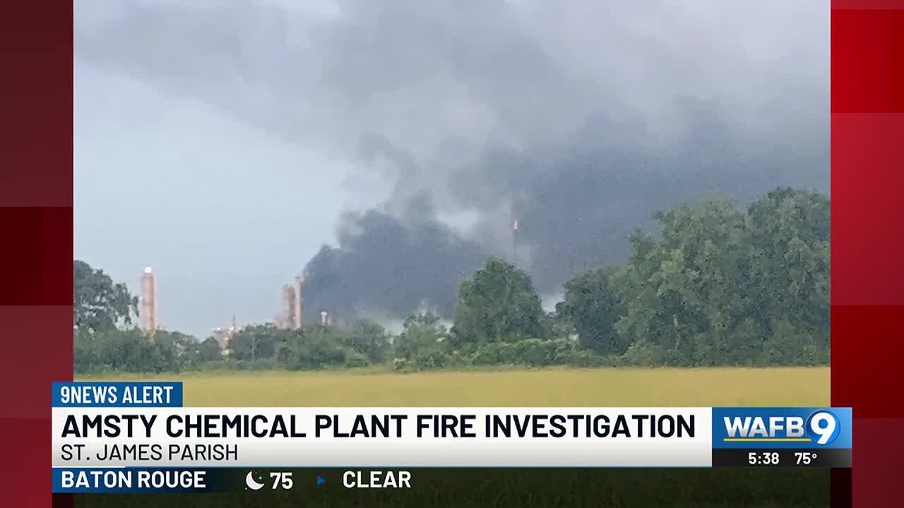 Fire reported at Amsty chemical plant - YouTube