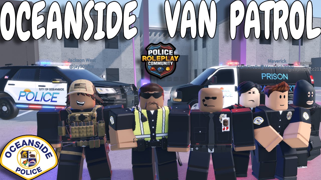 OCEANSIDE PD VAN PATROL!! Roblox ERLC - YouTube