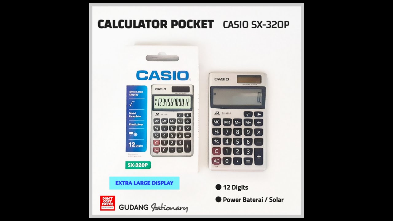 Kalkulator Saku CASIO SX-320P - YouTube