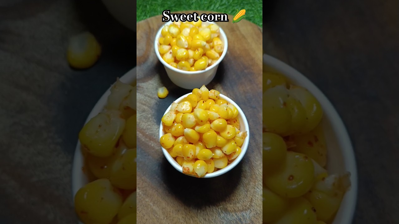 Sweet corn 🌽😋|#shorts #cornchat #food #viralvideo - YouTube