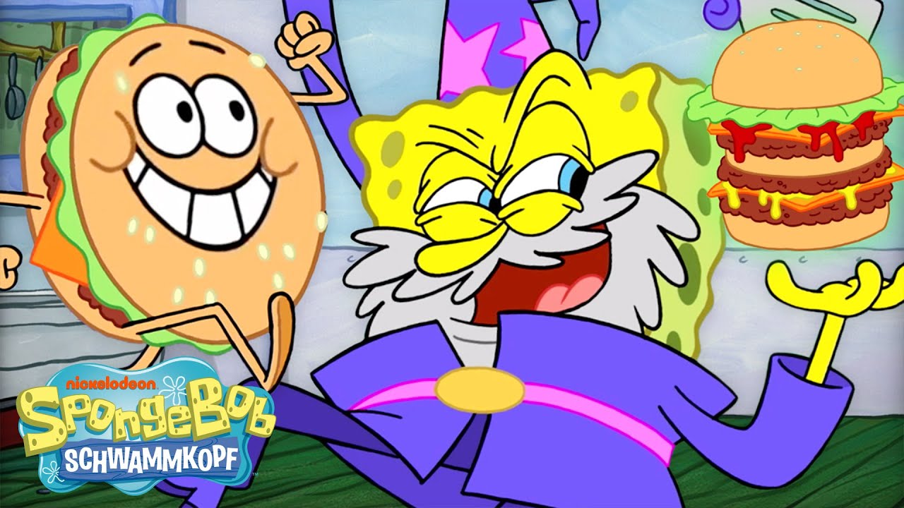 SpongeBob | 55 Minuten BRANDNEUE Krabbenburger-Kreationen 🍔 | SpongeBob ...