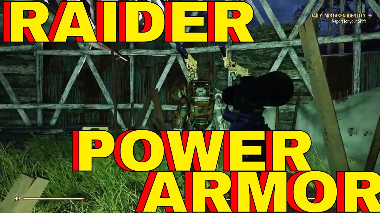 RAIDER POWER ARMOR LOCATION - FALLOUT 76 - YouTube
