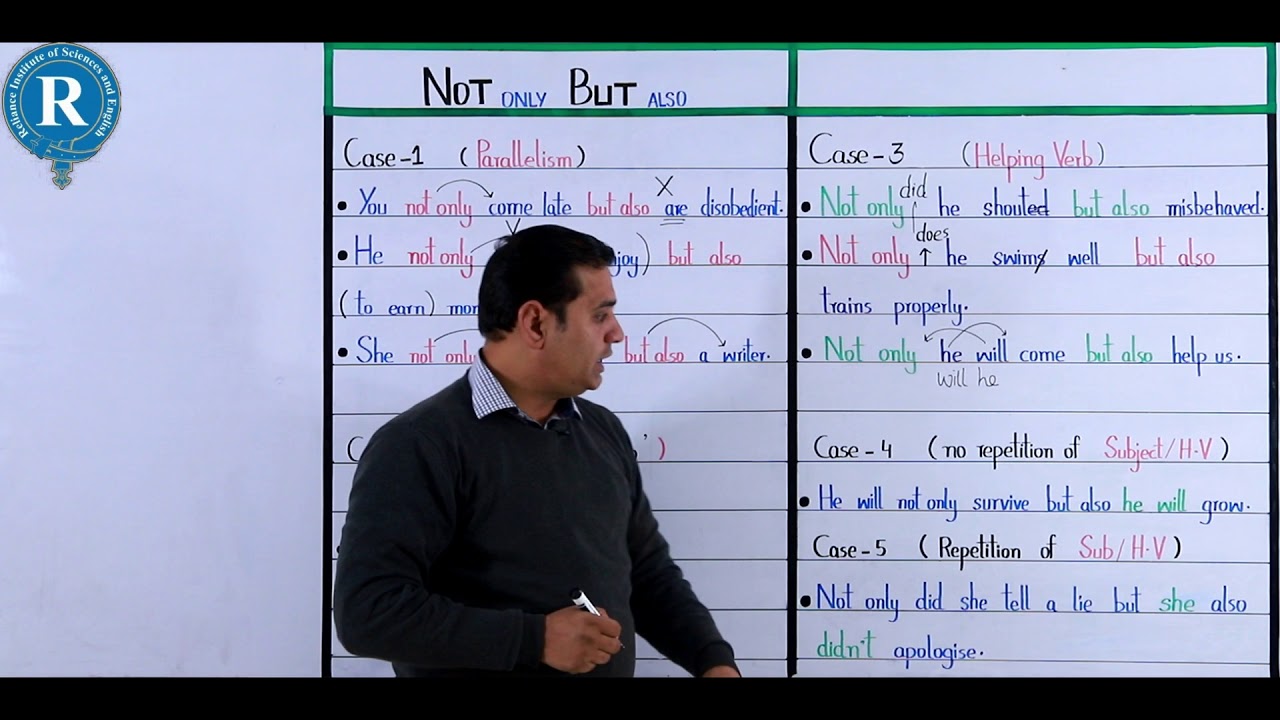 Lec #8-b | Not only but also | English Grammar | correlative ...