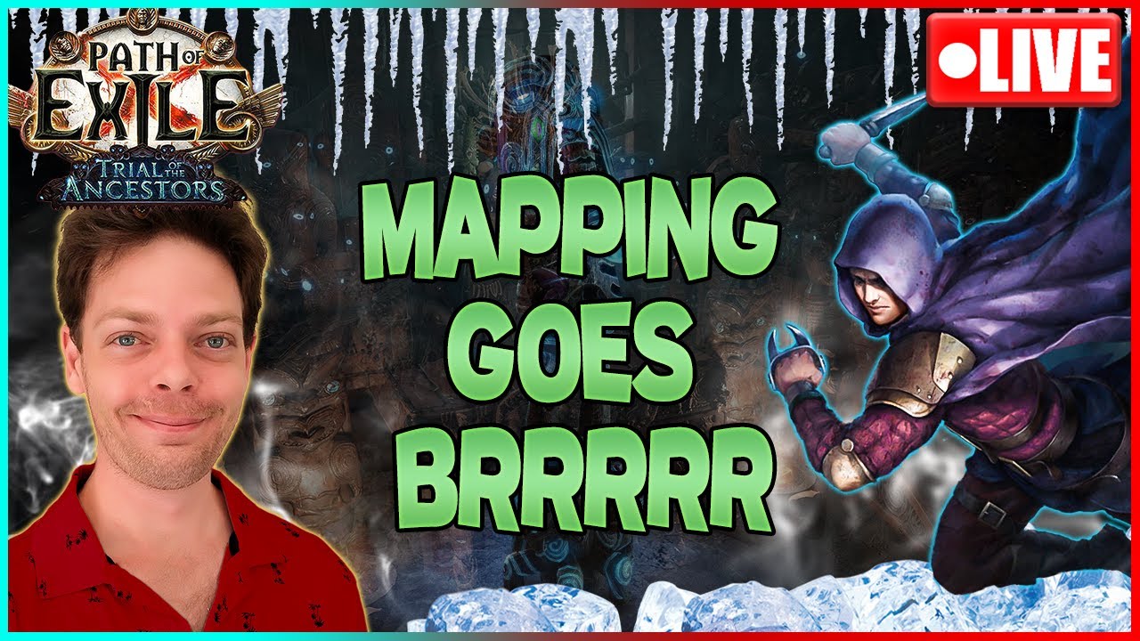 🗿TOTA Day 2🗿Cold DoT Trickster farming Maps & Progressing Atlas Tree ...