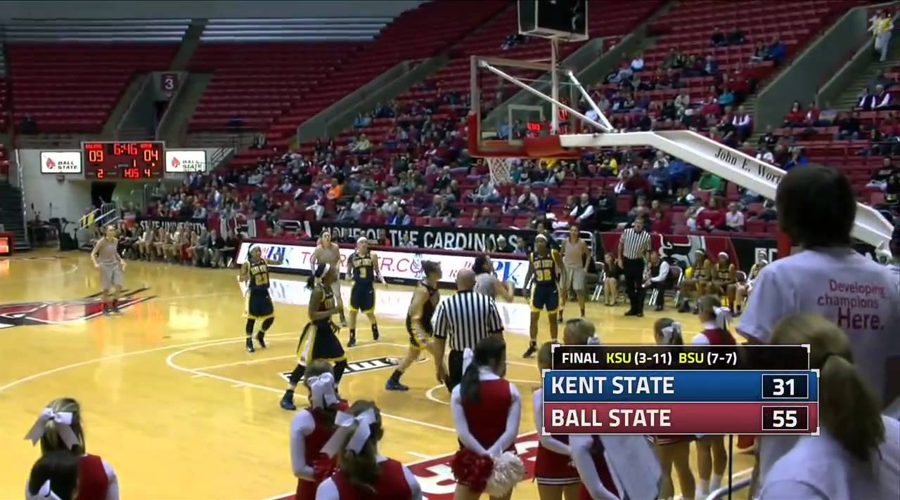 [VIDEO] Ball State WBB 55, Kent State 31 - Jan.12, 2014 - YouTube