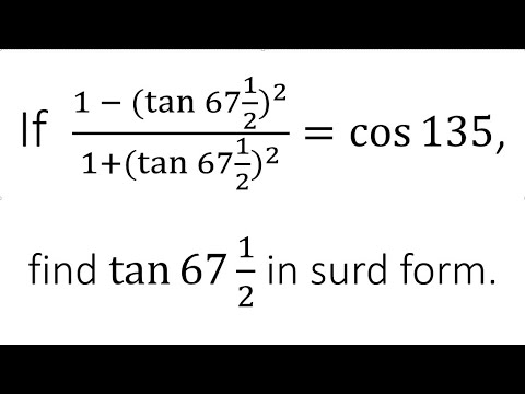 trigonometry equations | trigonometric question | to surd form - YouTube