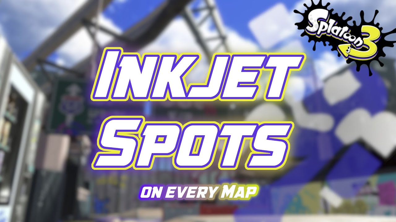 Inkjet Spots on every map in Splatoon 3 - YouTube