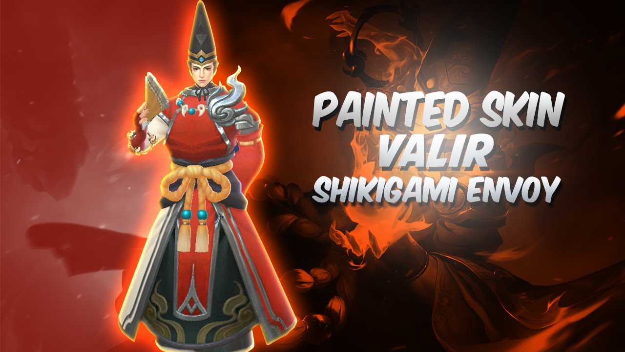 PAINTED SKIN VALIR | SHIKIGAMI ENVOY | MOBILE LEGENDS: BANG BANG - YouTube