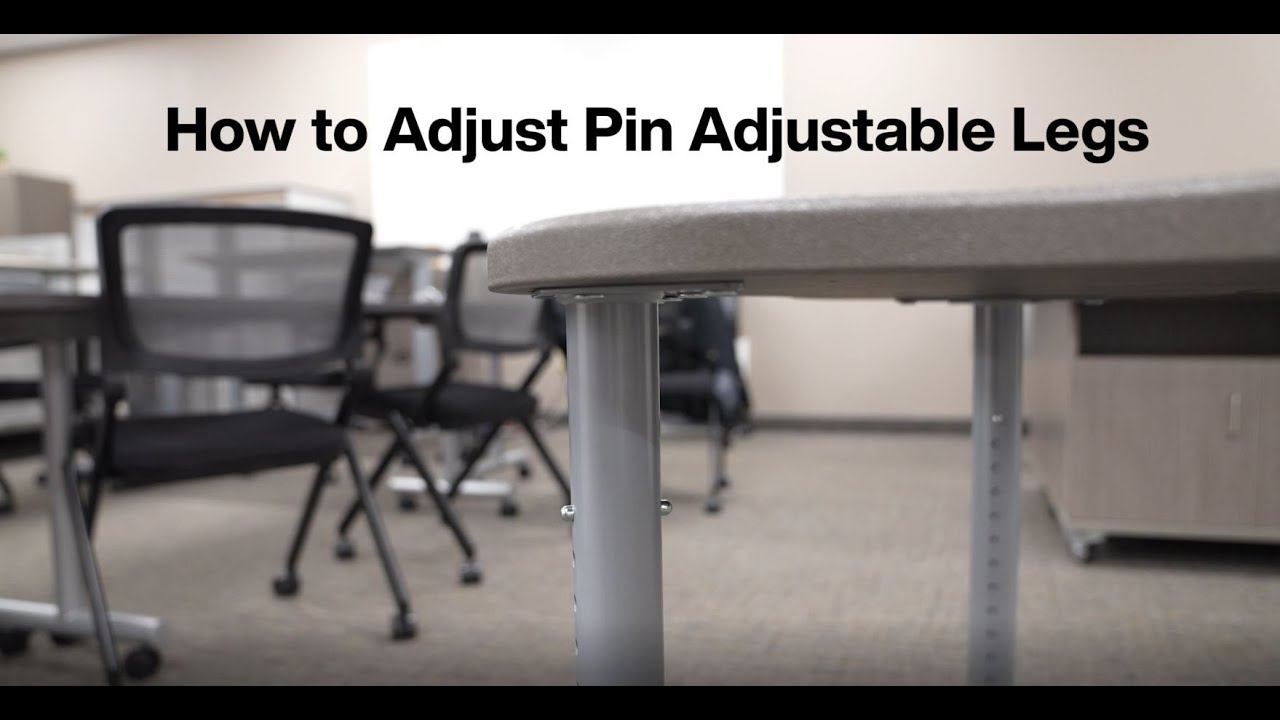 How to Adjust Pin Adjustable Legs - YouTube