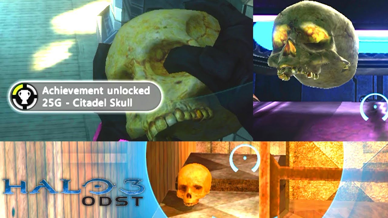 ALL Skull Locations in Halo 3: ODST (Guide/Tutorial) - YouTube