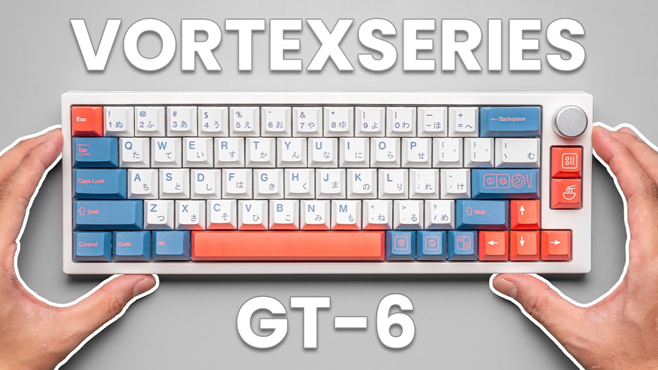 VortexSeries GT6 - Unboxing ASMR Review + PC Plate Modding + Typing ...