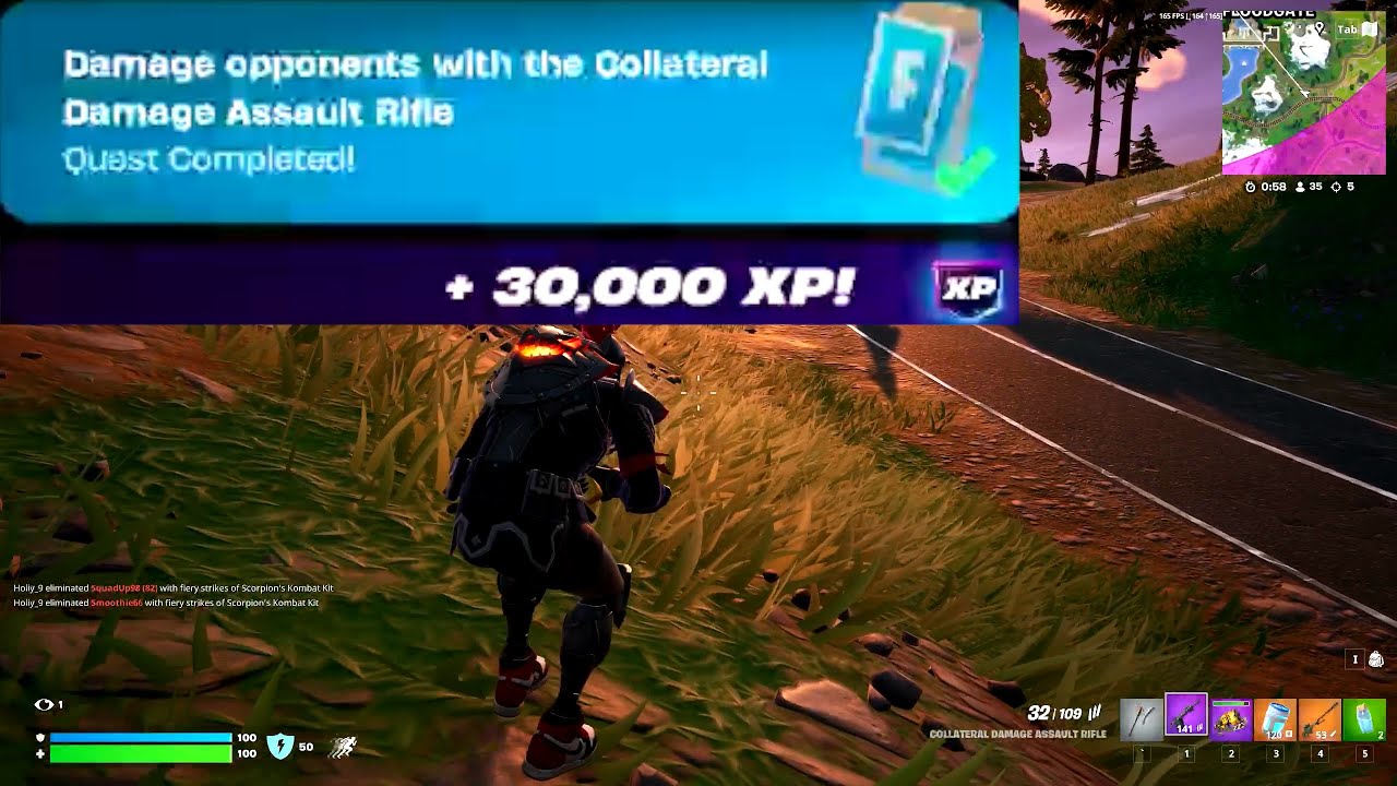 Damage opponents with the Collateral Damage Assault Rifle Fortnite ...