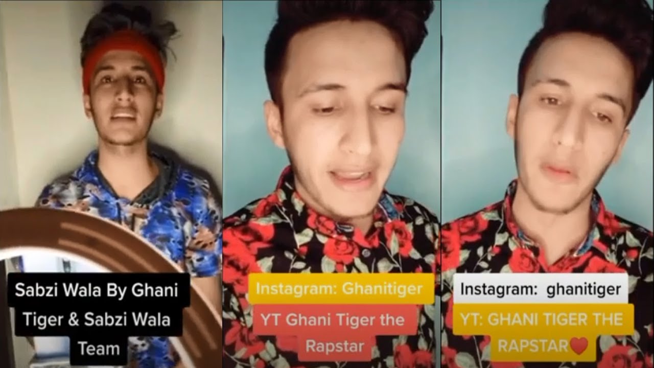 Ghani Tiger tiktok rapping videos #ghani_tiger Pakistani Tik Toker ...