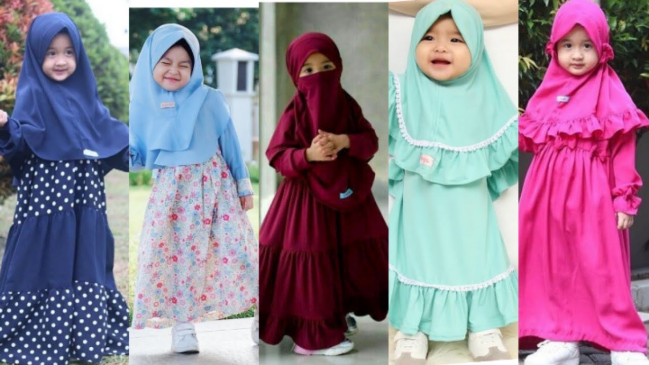 🎊Little Baby Abaya Hijab Designs| Muslim Girl's Abaya Designs - YouTube