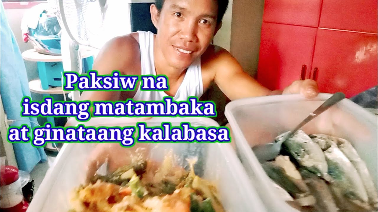 Paksiw na isdang matambaka,at ginataang kalabasa,@gersvlog - YouTube
