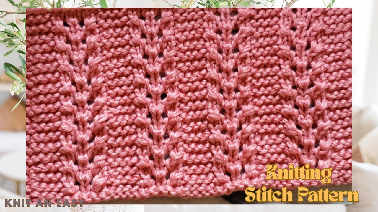 Beautiful Textured Knitting Pattern Tutorial - YouTube