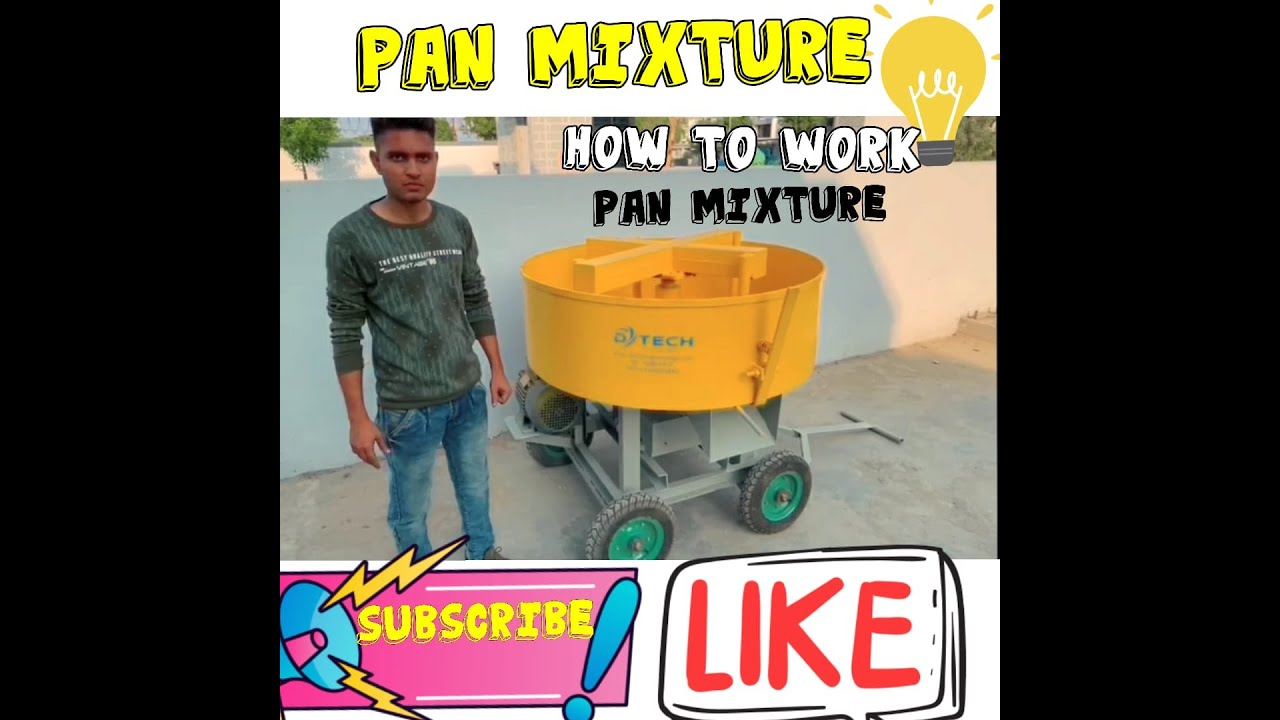 How to make a concrete pan mixture and also How to work and explain pan ...