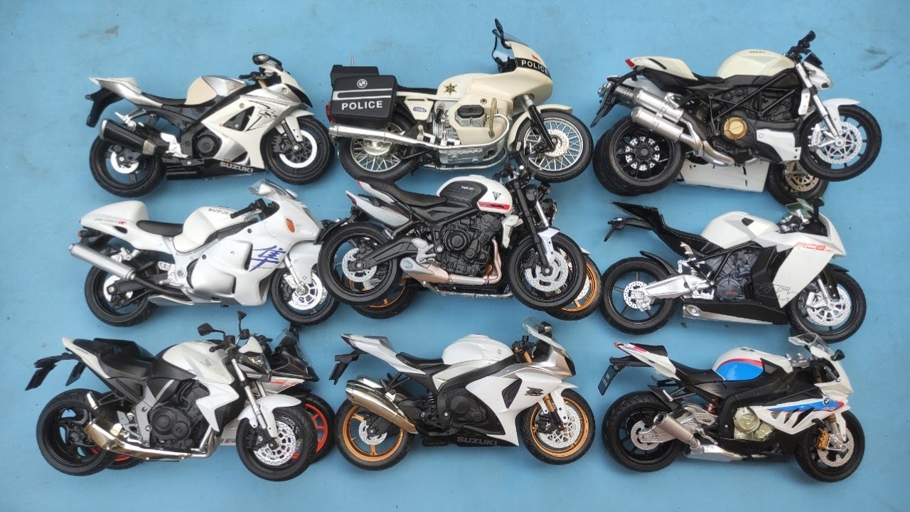 Review Diecast Model Motorcycles 1/12 Scale, Suzuki Hayabusa, Ducati ...