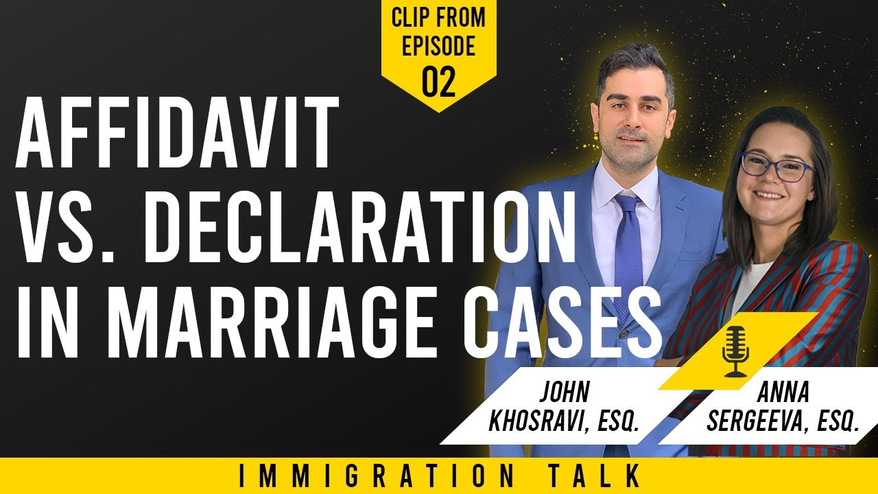 Affidavit vs. Declaration in Marriage Cases - YouTube