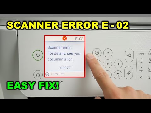 How to Fix Epson EcoTank Error E-02 (100077): Scanner Error Easy ...