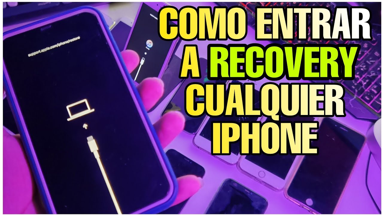 ENTRAR a MODO RECOVERY 📲 cualquier iPHONE. - YouTube