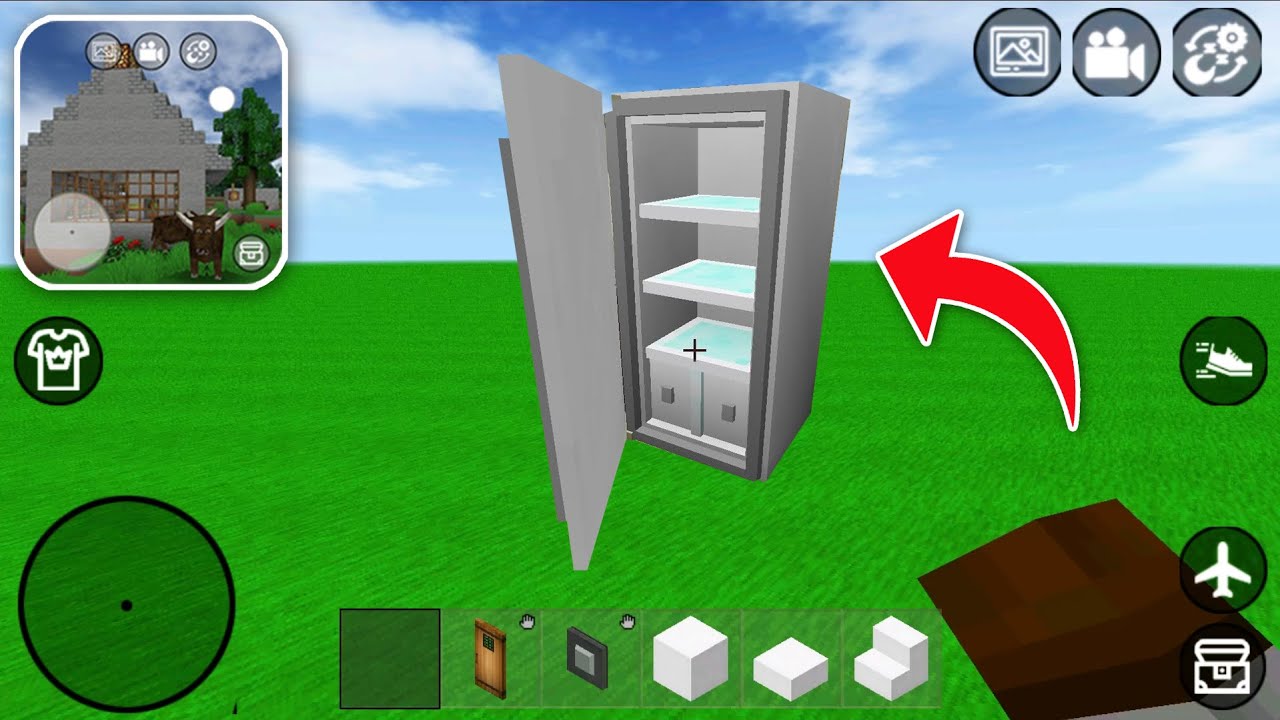 How To Make a WORKING FRIDGE in MINI BLOCK CRAFT 3D - YouTube