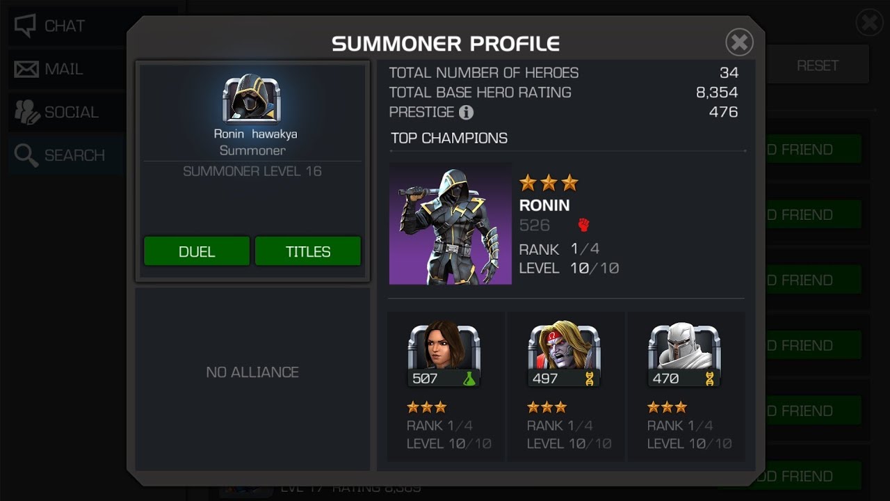 Mcoc : day 19 ronin easy duel target - YouTube