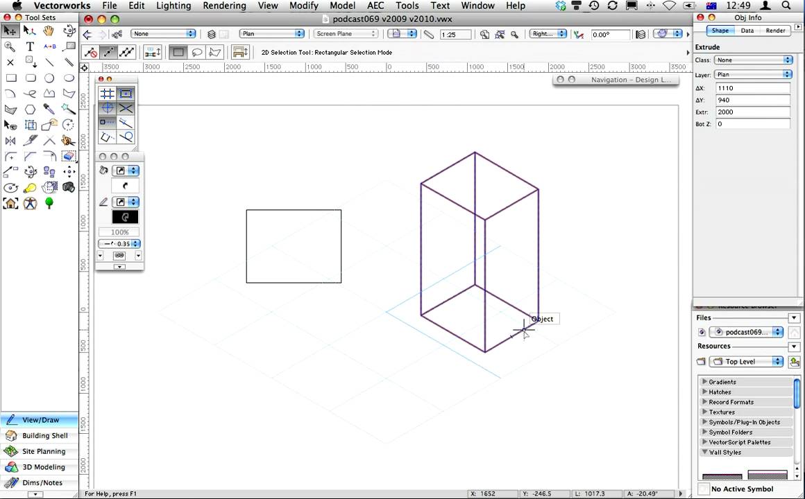 118 - Extrusions in Vectorworks 2010 - YouTube