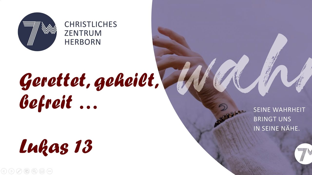 Gerettet, geheilt, befreit - Ceejay Haymen - Lukas 13 - ENGLISH ...