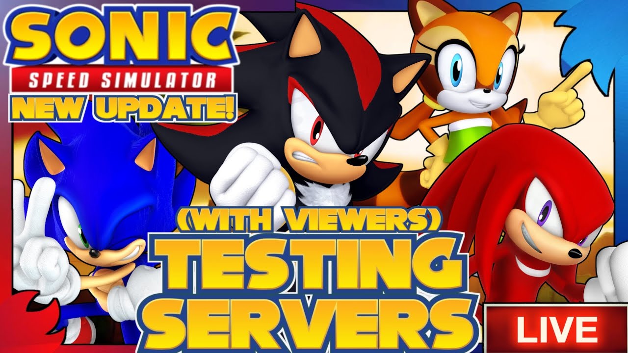 Playing The NEW UPDATE In Sonic Speed Simulator LIVE!!! | What will it ...