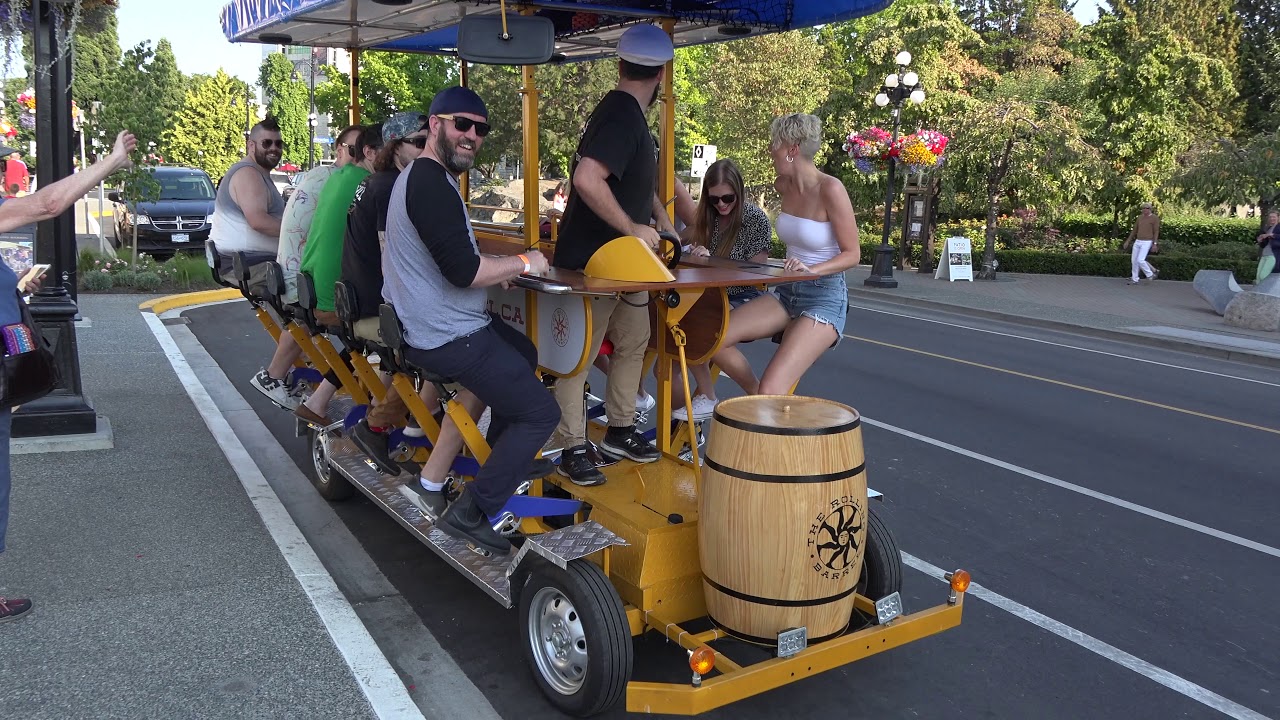 BEER BIKE, PUB CRAWL, VICTORIA BC - YouTube