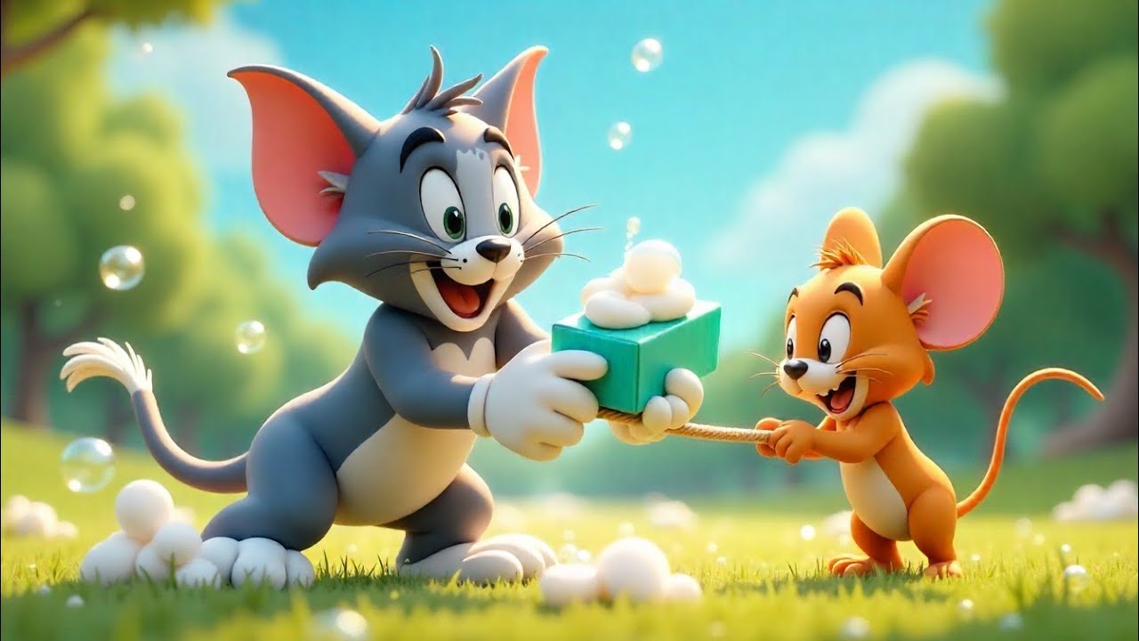 Tom with Soap, Jerry with Rope 🧼🐭🐱 | Funny Slipping Adventure for Kids ...