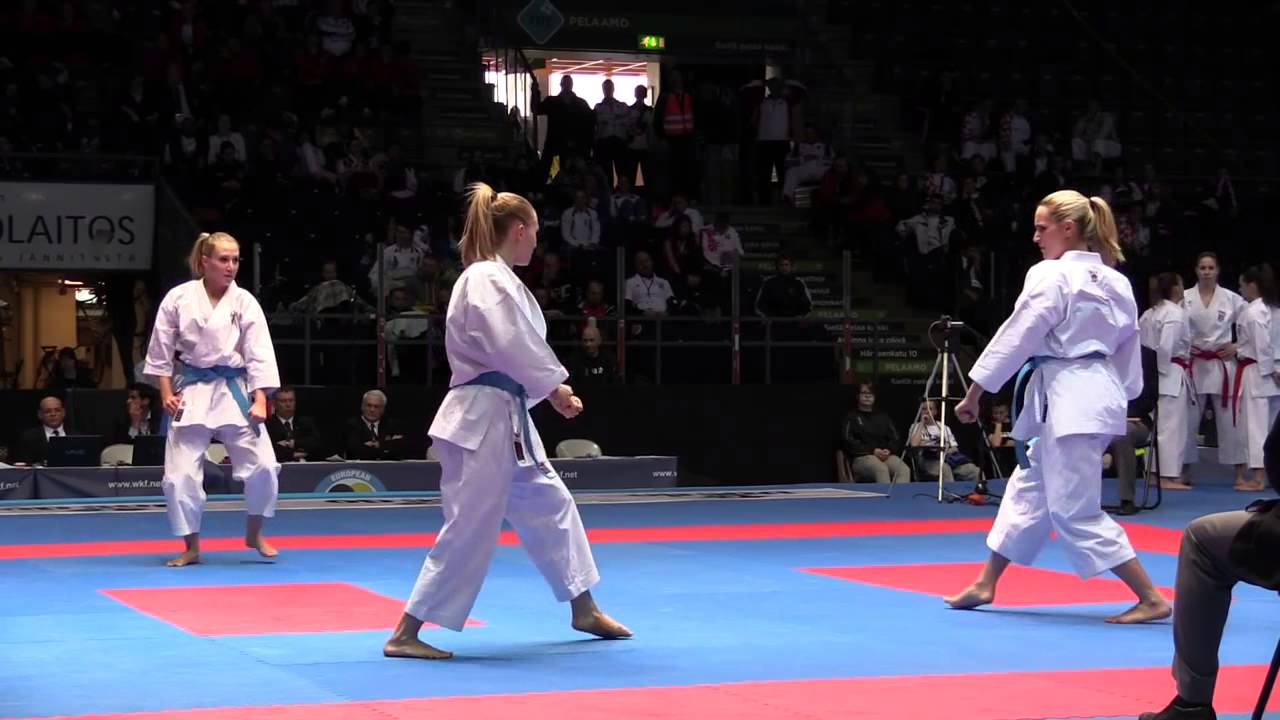 Bunkai Germany Female Kata Team Bronze Medal Match 49th European Karate ...