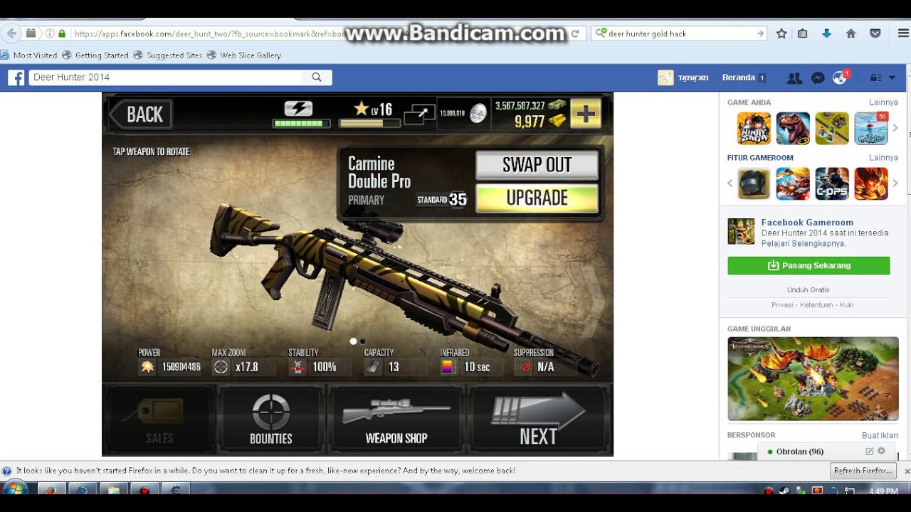 Deer Hunter Hack Gold and cash 100% work!!! - YouTube