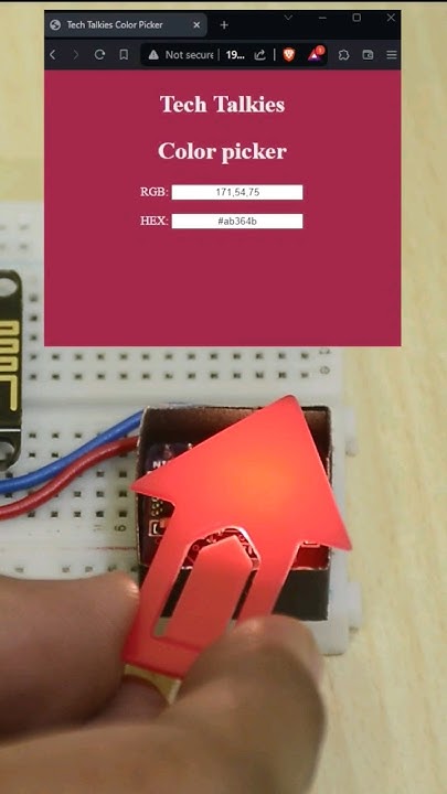 Color picker using ESP8266 and Arduino IDE. Full tutorial on channel #arduinoproject #iot #diy ...