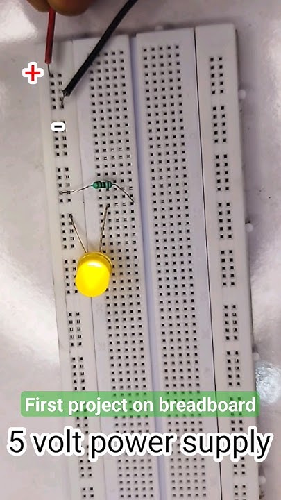first breadboard project engineering electronic - YouTube